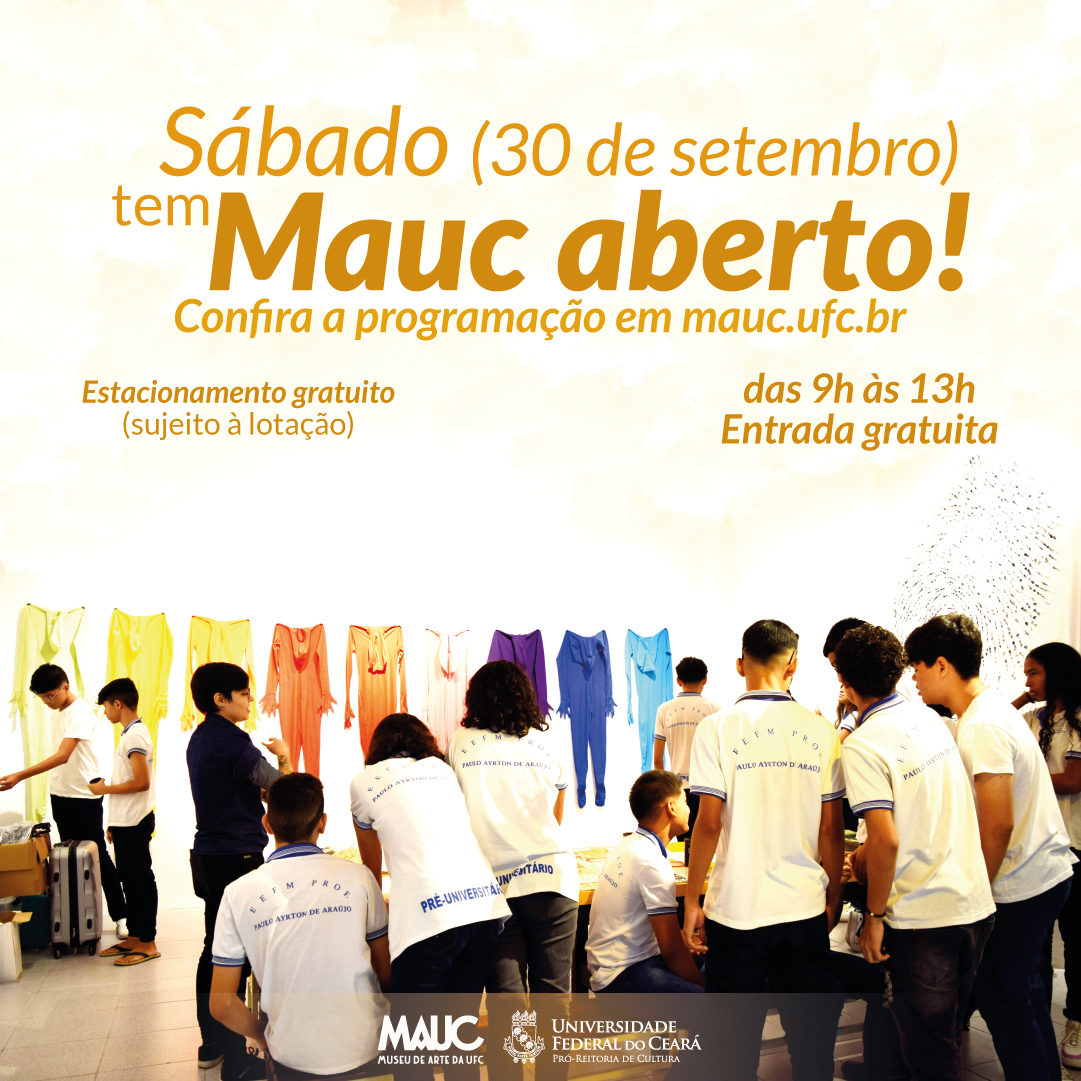 Mauc aberto neste sábado(30) – Veja a programação – Museu de Arte da ...
