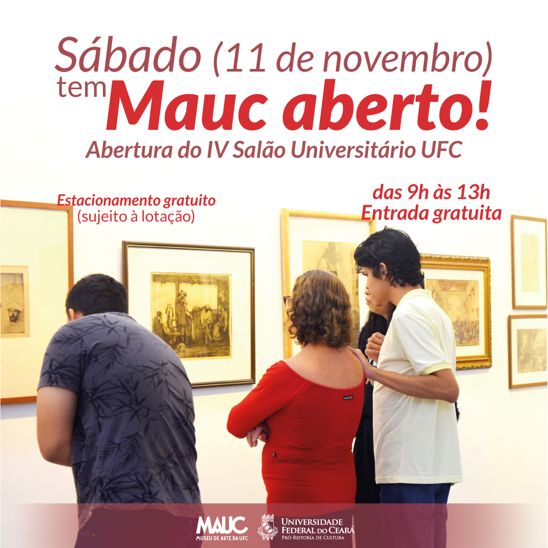 Mauc aberto neste sábado (11) – Confira a programação – Museu de Arte ...